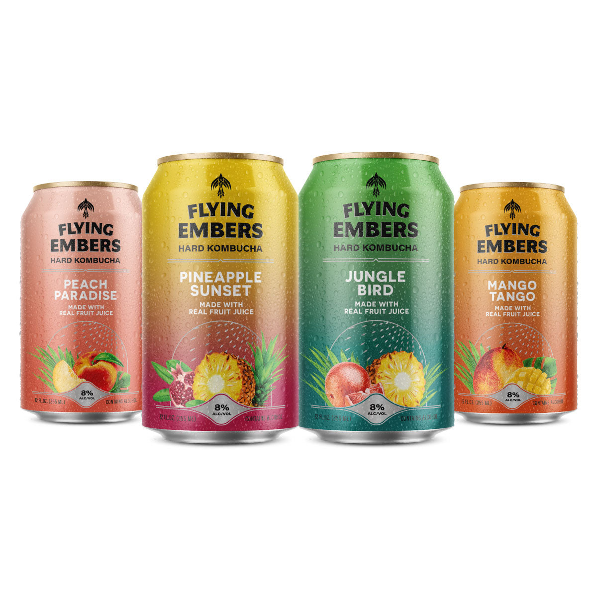 Birds of Paradise Variety Pack – Hard Kombucha | Flying Embers