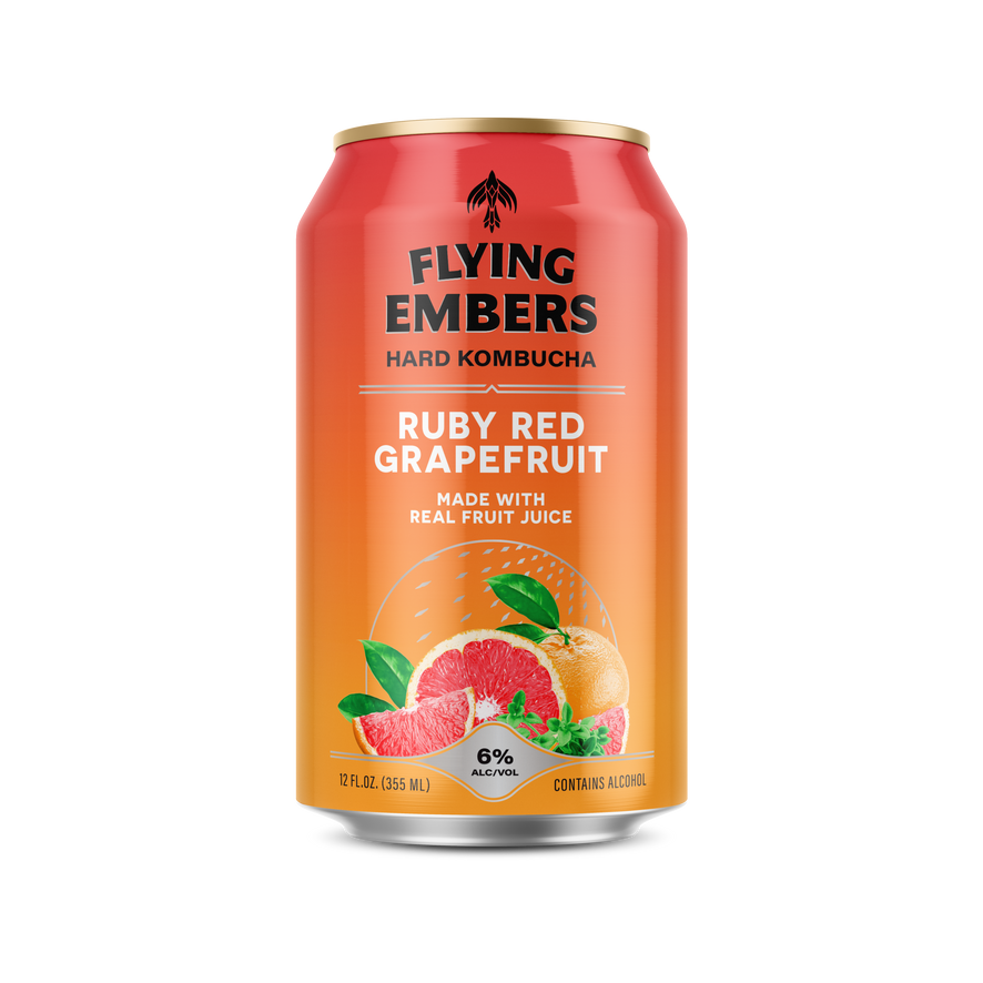 Ruby Red Grapefruit – Hard Kombucha | Flying Embers